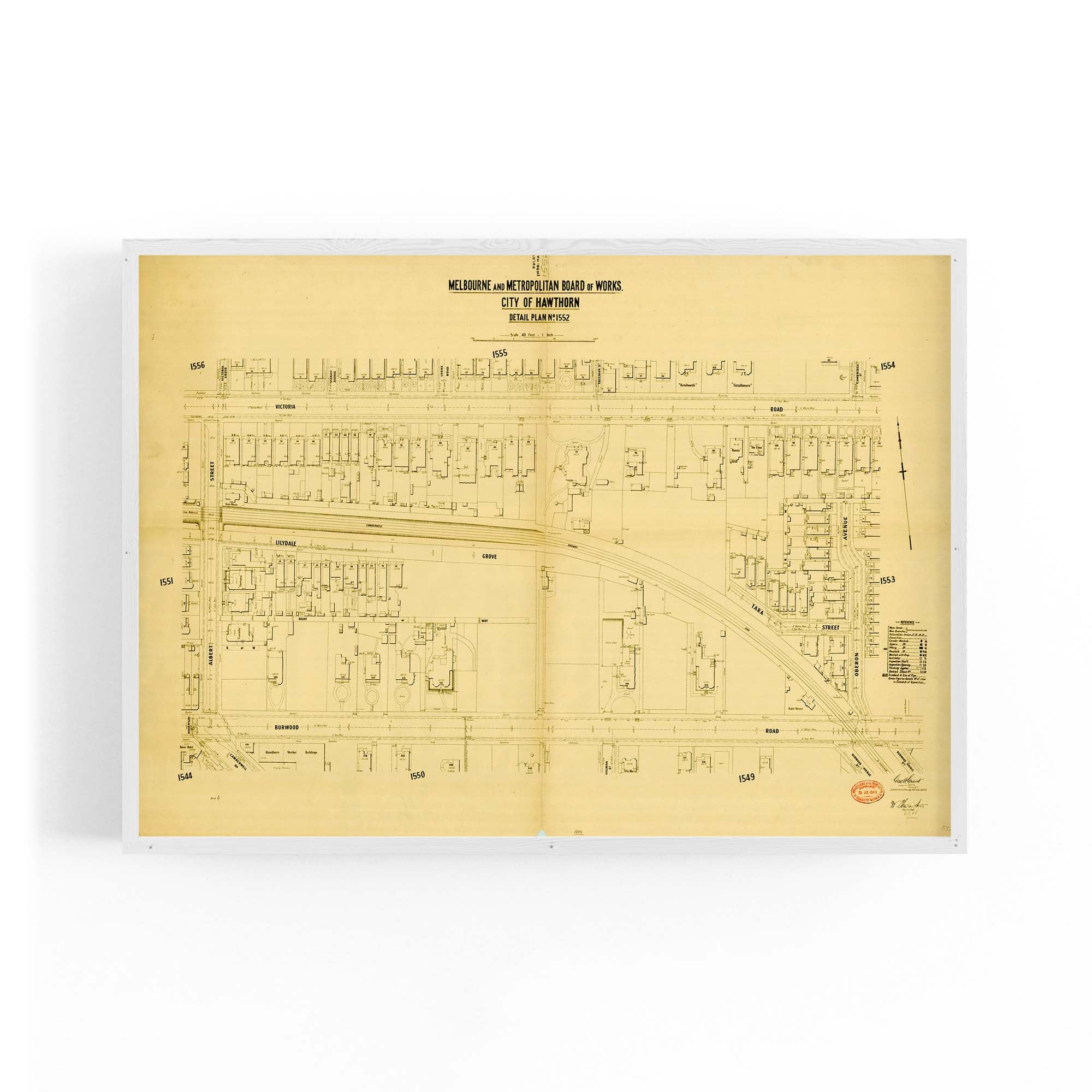 1903 Vintage Map of Hawthorn, Victoria, Australia – Vintage Maps