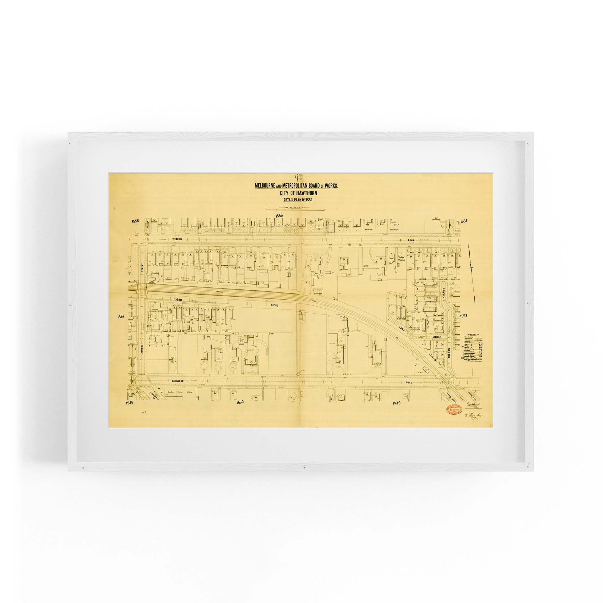 1903 Vintage Map of Hawthorn, Victoria, Australia – Vintage Maps