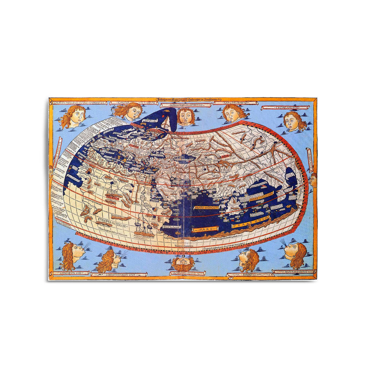 1482 Vintage Map of The World – Vintage Maps