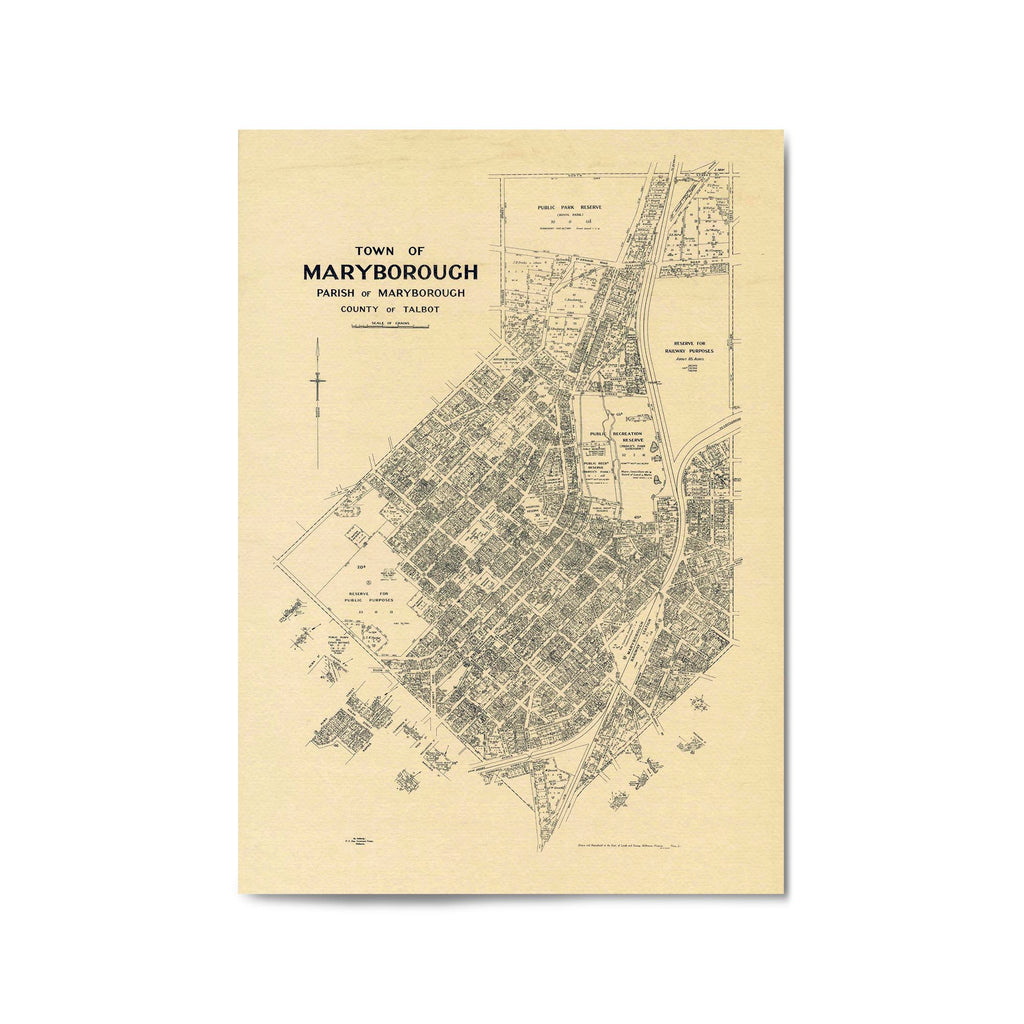 Maryborough, Victoria Vintage Maps
