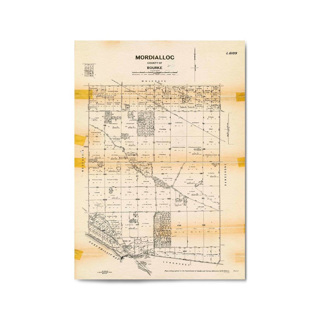 Mordialloc, Victoria Vintage Maps