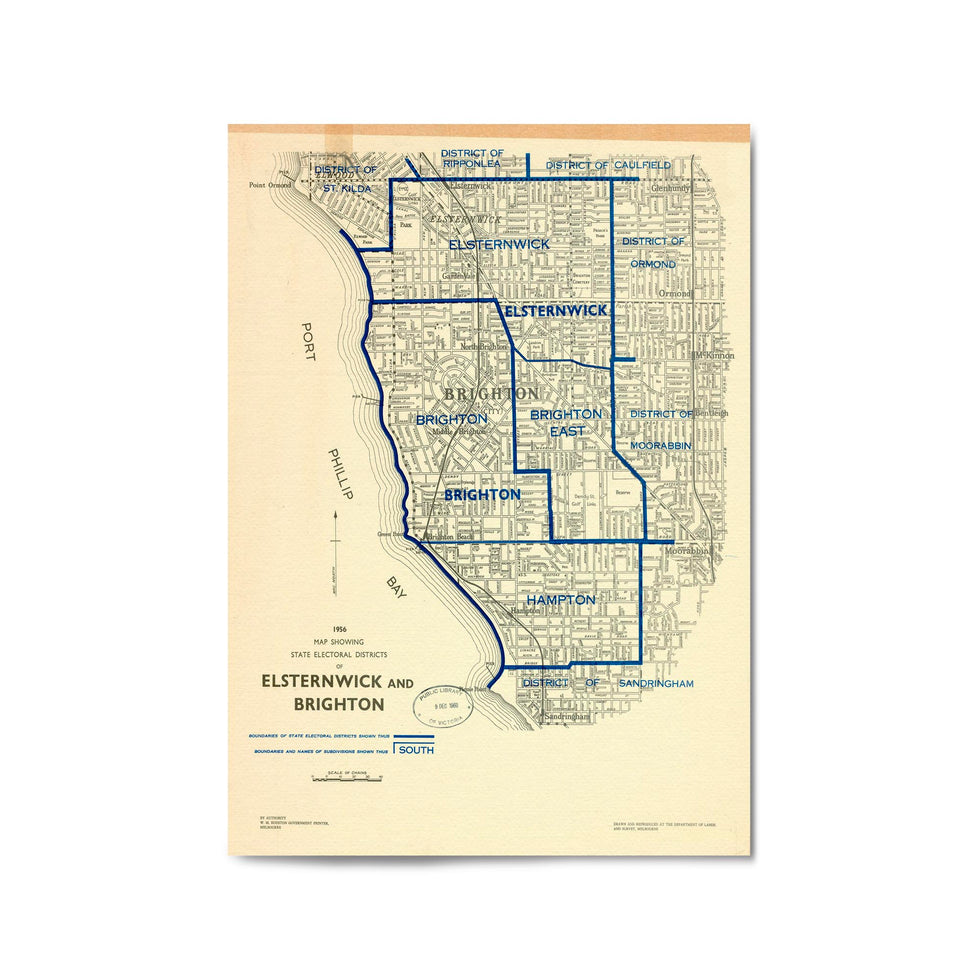 Elsternwick, Victoria Vintage Maps