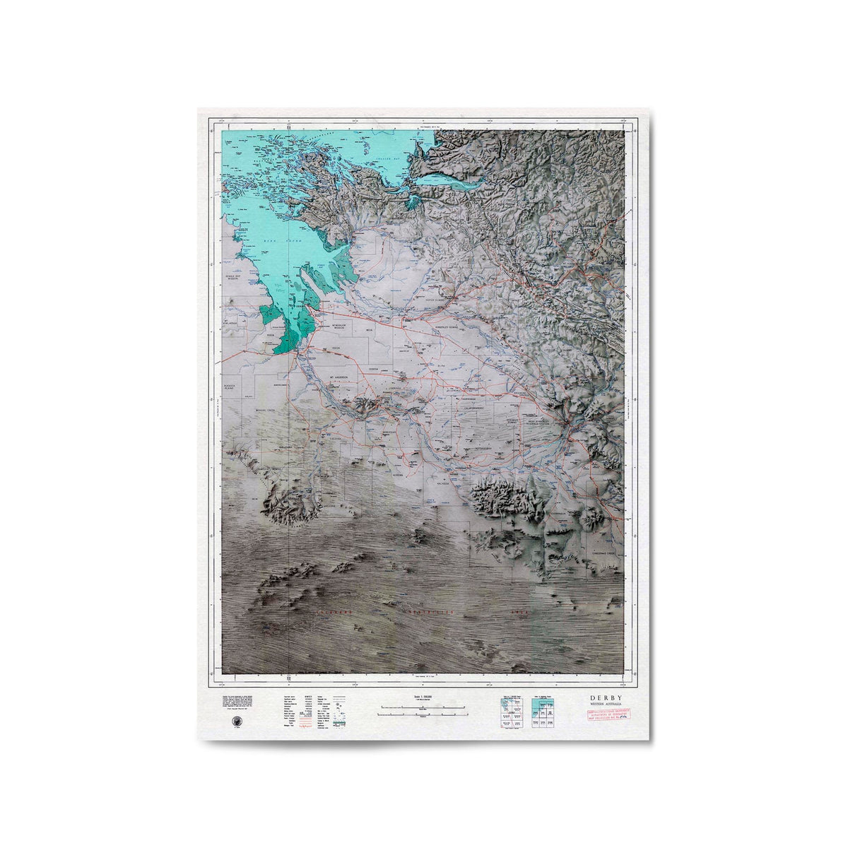 1967 Map of Derby & Surrounds, Western Australia – Vintage Maps