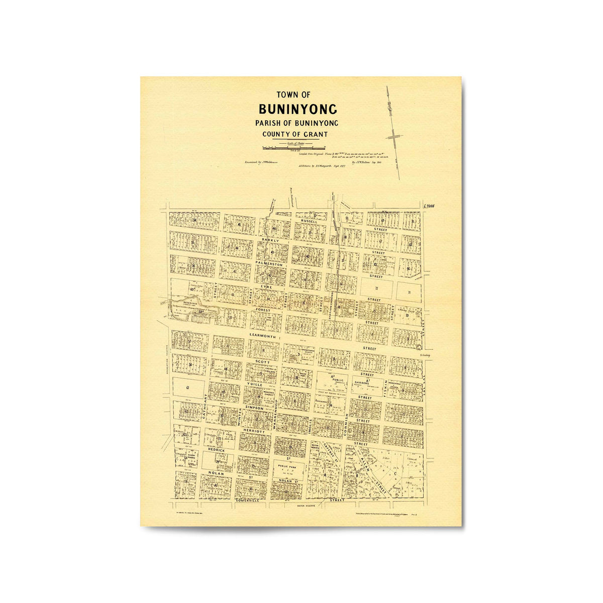 1927 Vintage Map of Buninyong, Victoria Australia – Vintage Maps