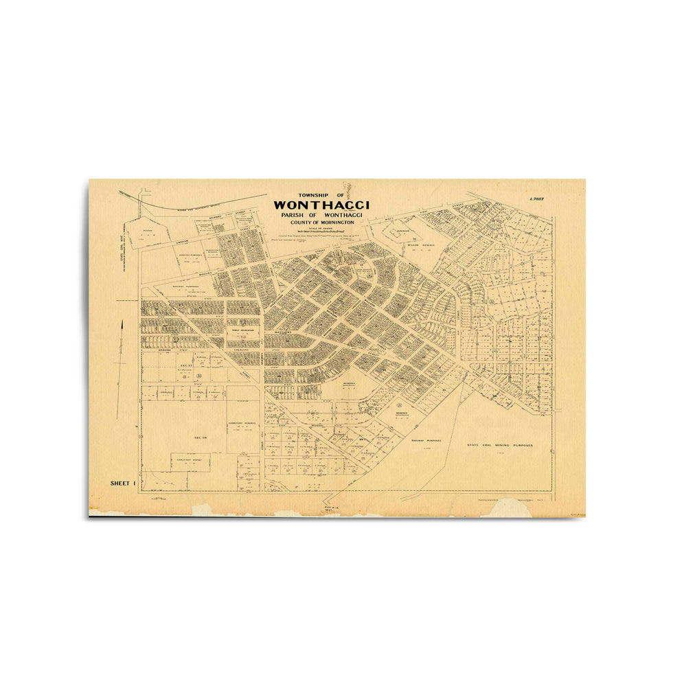 Wonthaggi, Victoria Vintage Maps
