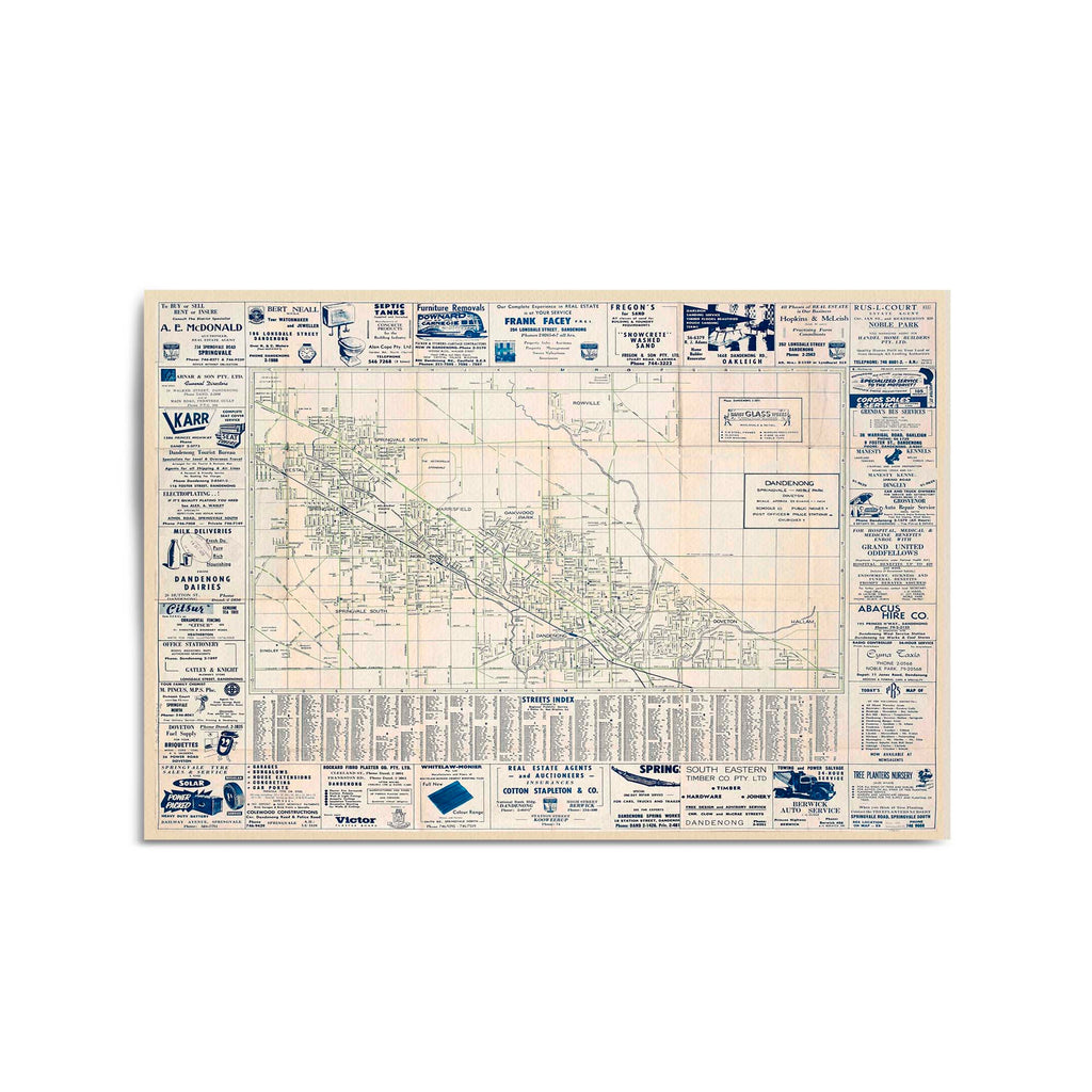 Springvale, Victoria Vintage Maps