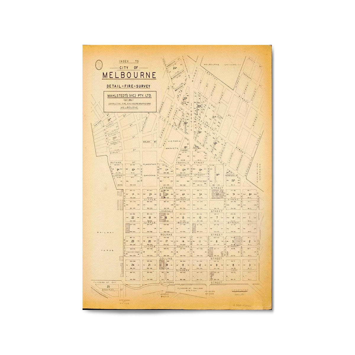 1948 Map of Melbourne & Suburbs – Vintage Maps