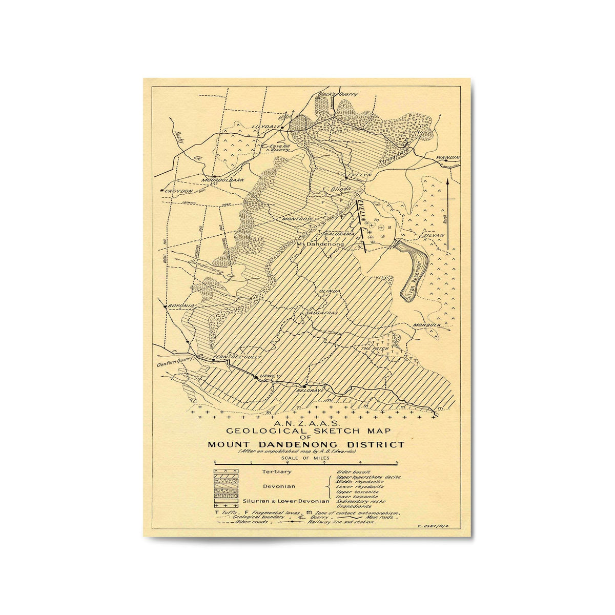 1935 Vintage Map of Ferntree Gully, Victoria Australia – Vintage Maps