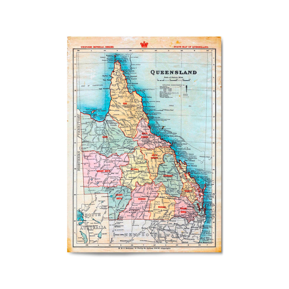 Maps of Queensland – Vintage Maps