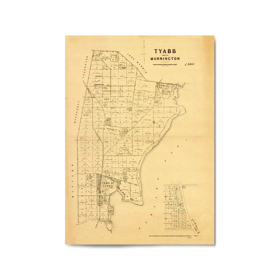 Tyabb, Victoria Vintage Maps