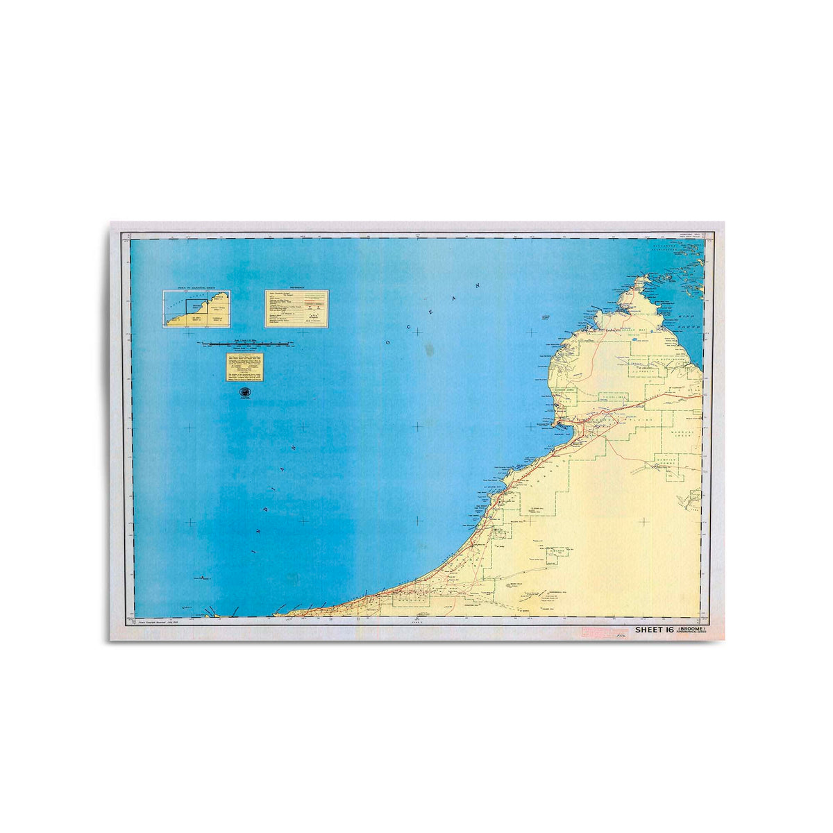 1949 Map of Broome & Surrounds, Western Australia – Vintage Maps