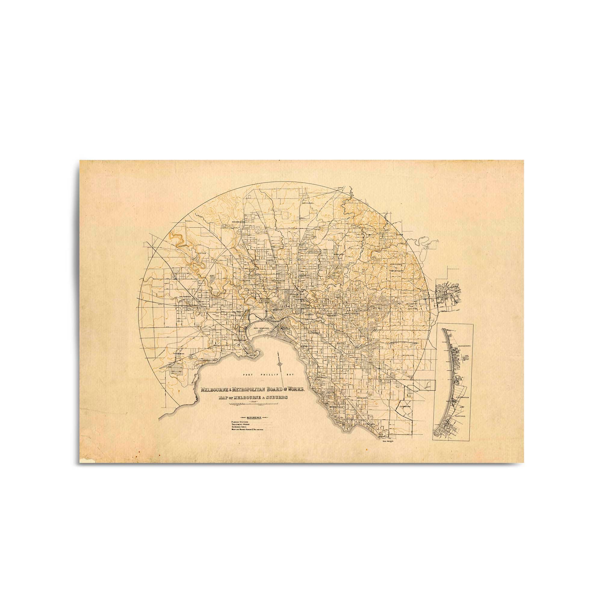 1930s Map of Melbourne and Suburbs – Vintage Maps