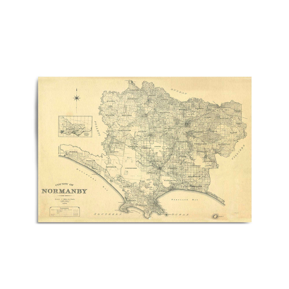 1933 Vintage Map of Heywood, Victoria Australia – Vintage Maps