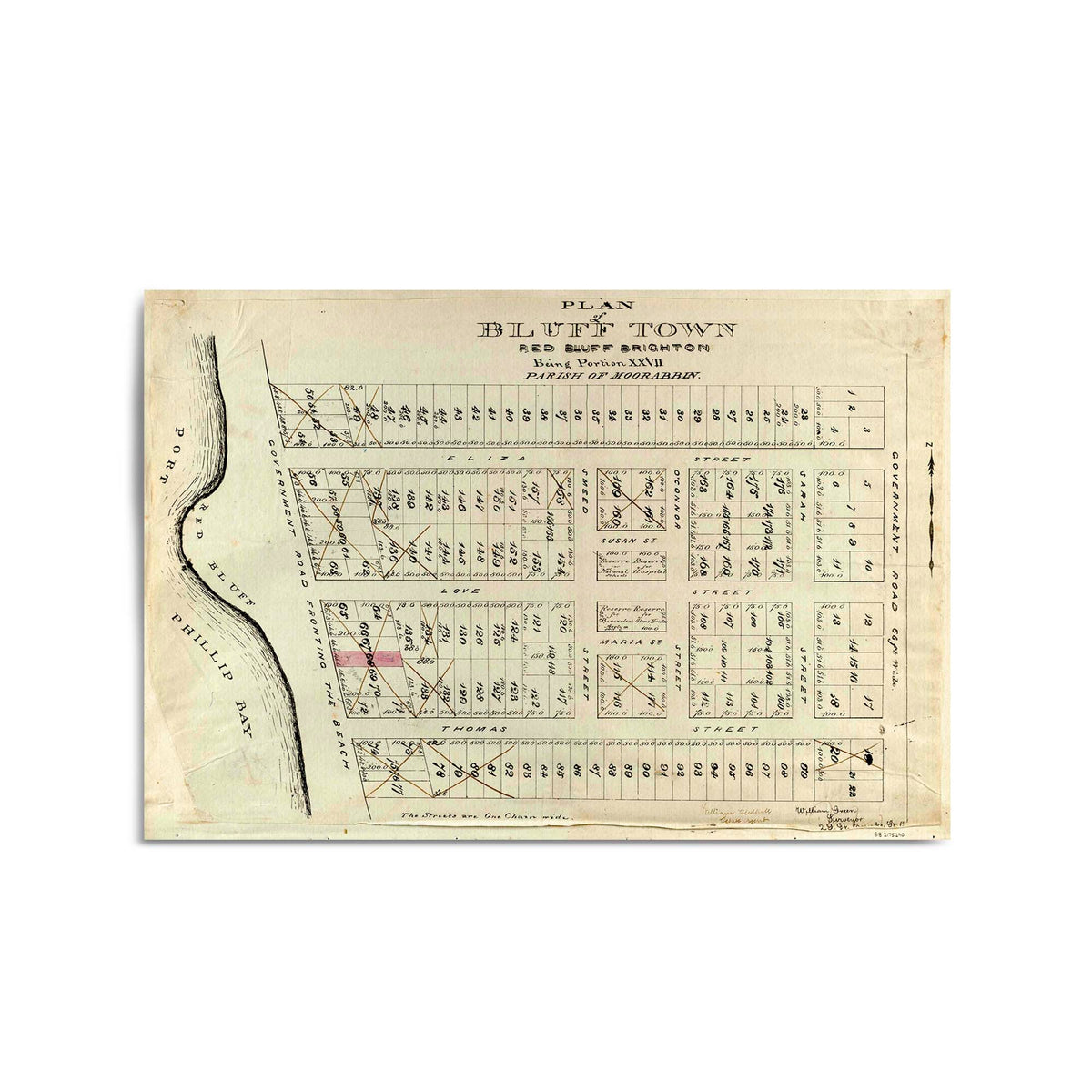 1907 Vintage Map of Black Rock, Victoria Australia – Vintage Maps