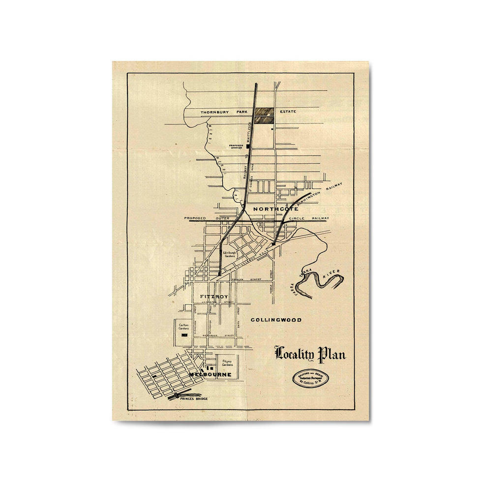 Northcote, Victoria Vintage Maps