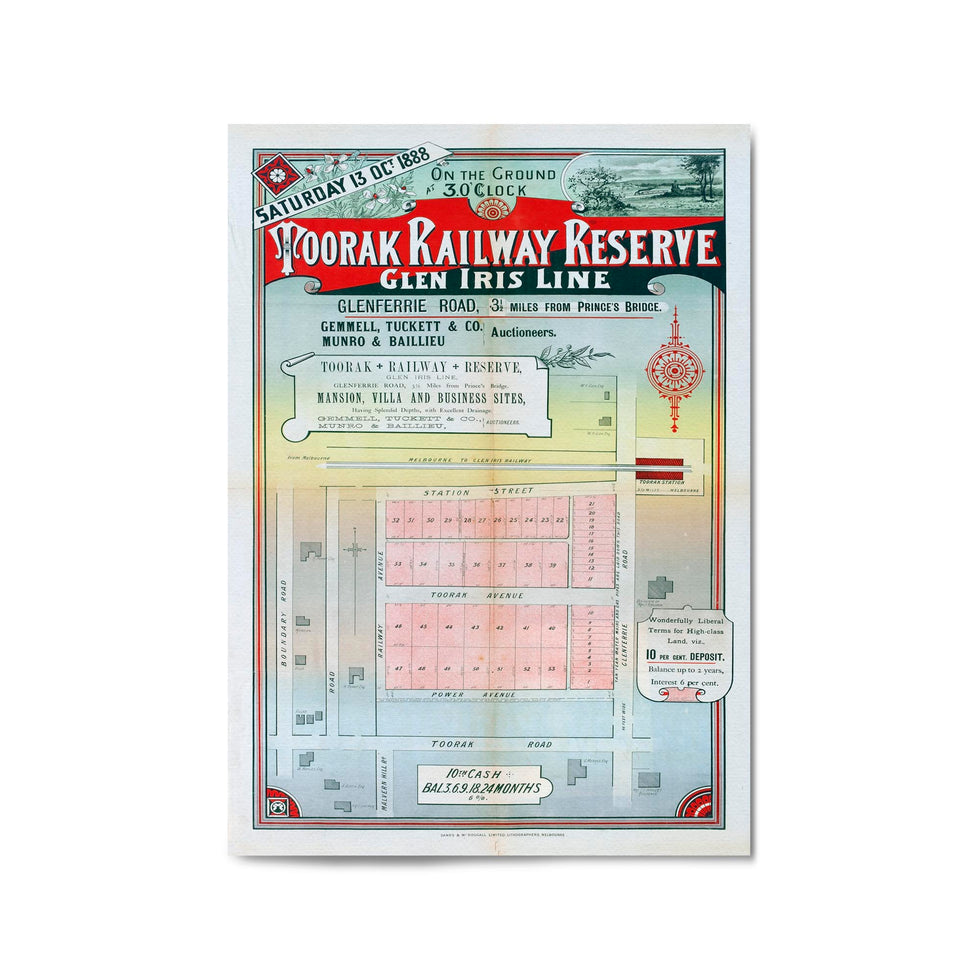 Toorak, Victoria Vintage Maps