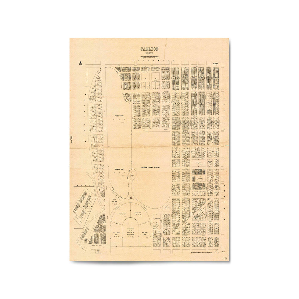 Vintage Maps of Carlton, Victoria
