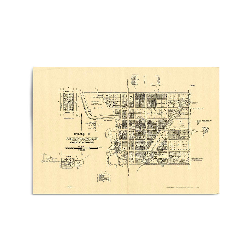 Shepparton, Victoria Vintage Maps