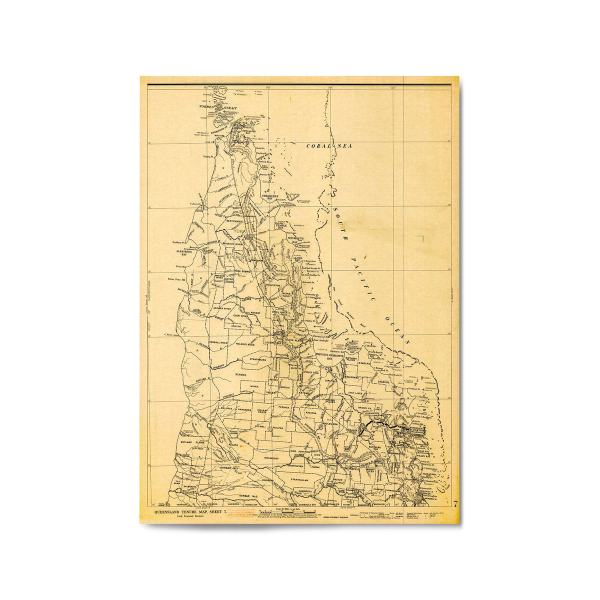 1955 Map of Far North Queensland – Vintage Maps