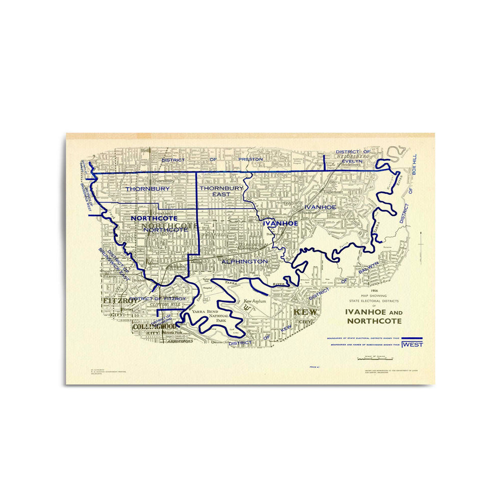 Northcote, Victoria Vintage Maps