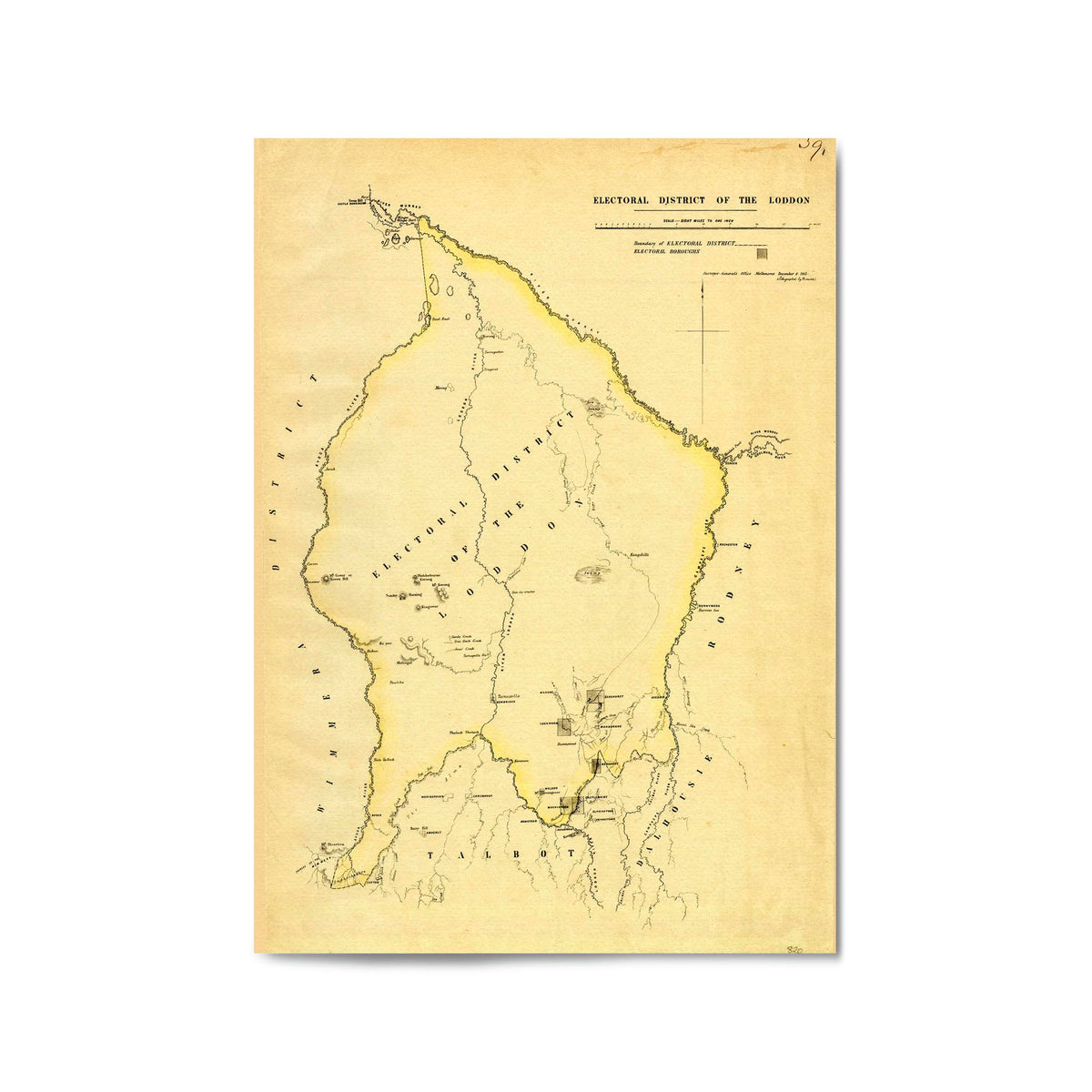 1855 Map of Loddon District, Victoria – Vintage Maps