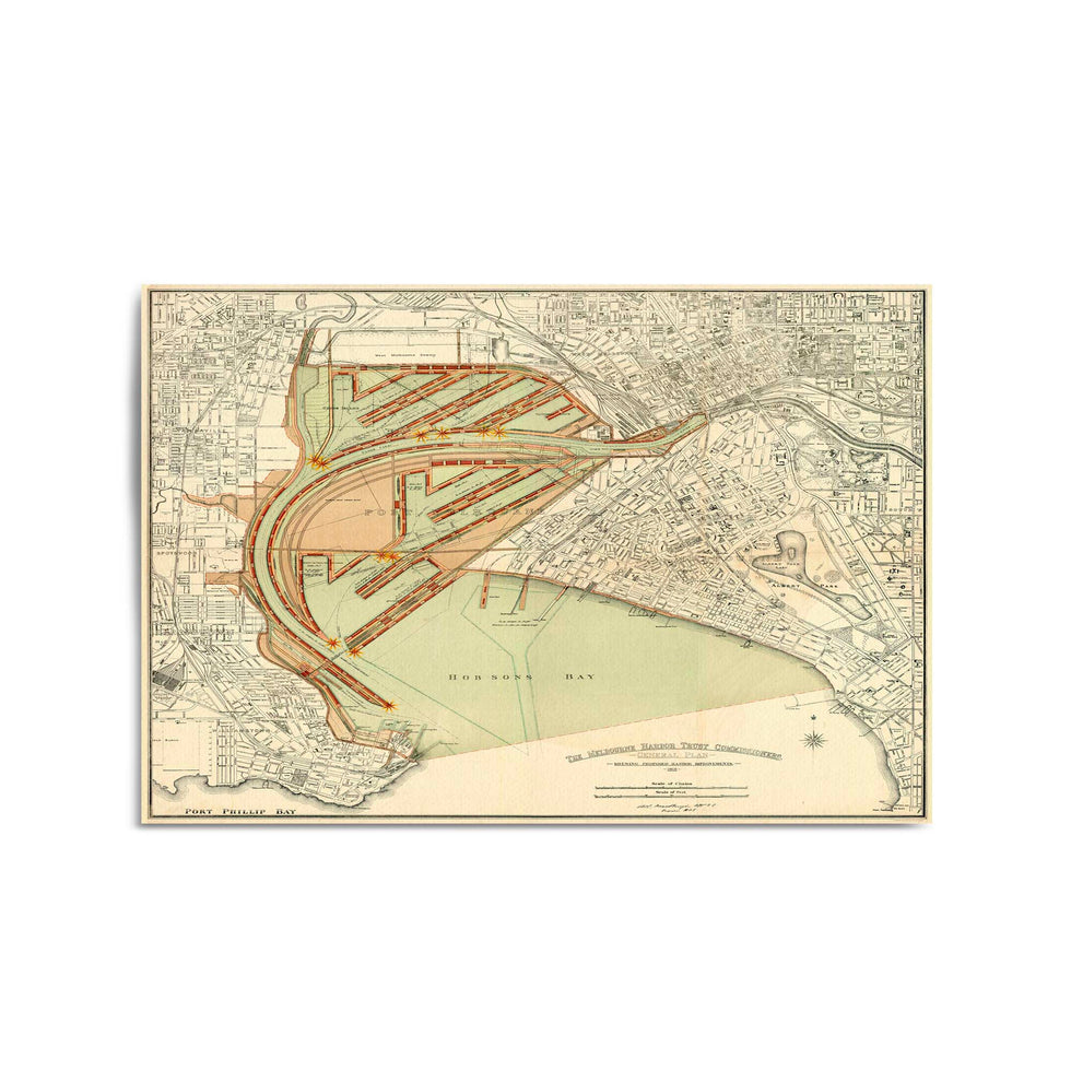 Williamstown, Victoria Vintage Maps