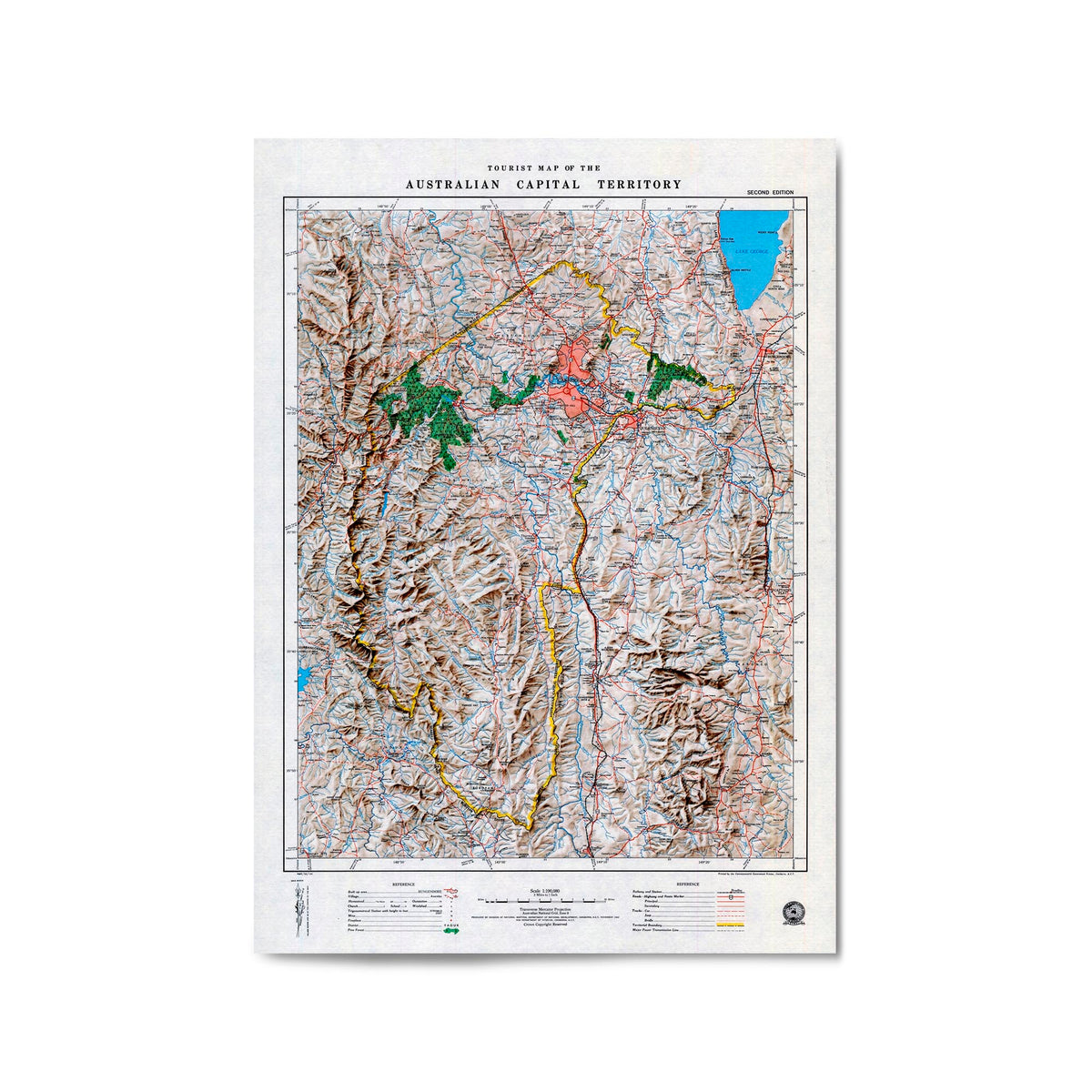 1962 Tourist Map of the Australian Capital Territory – Vintage Maps