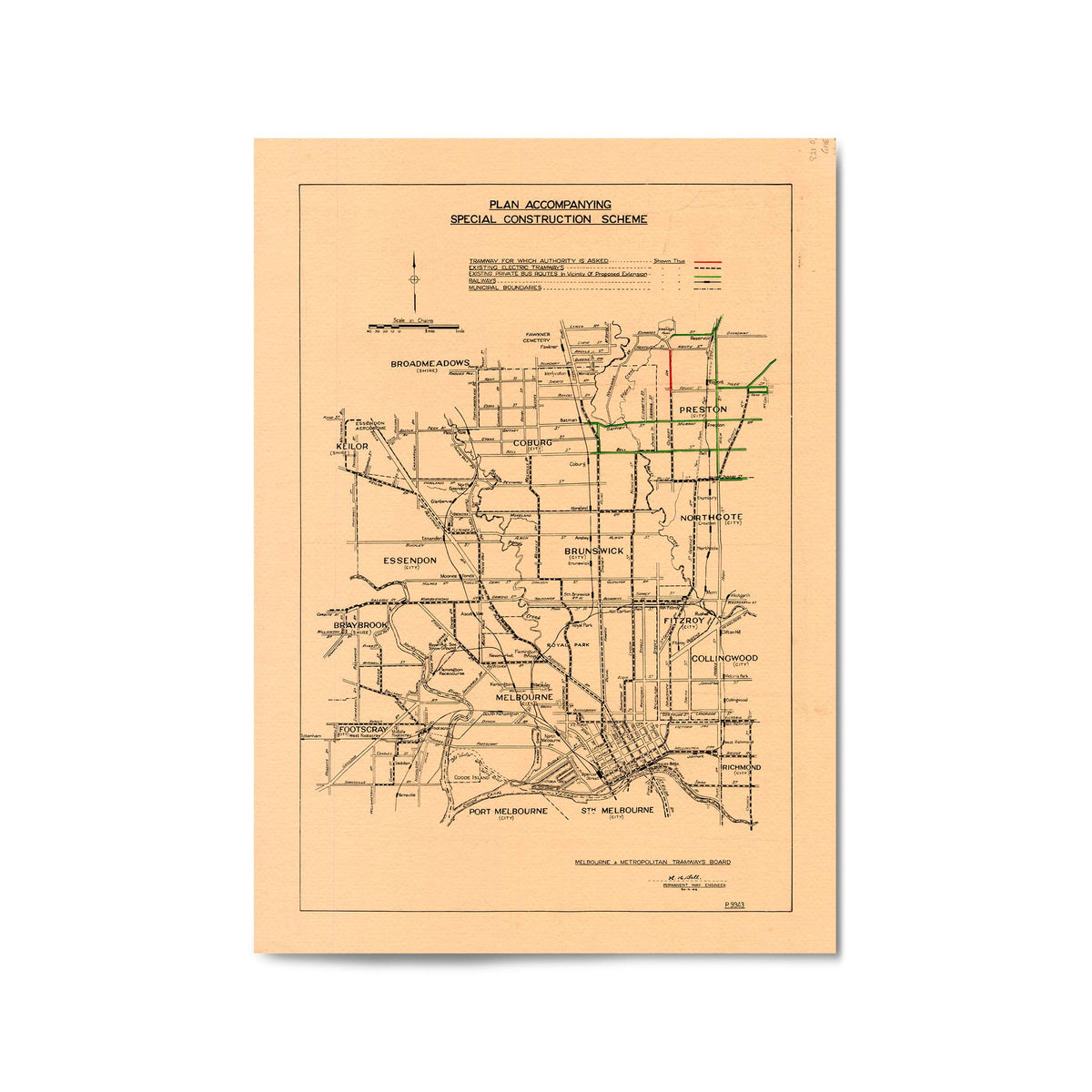 1945 Map of Melbourne and Suburbs, Victoria Australia – Vintage Maps