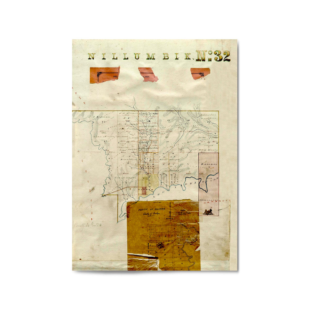 1850's Vintage Map of Nillumbik (Eltham), Victoria Australia – Vintage Maps