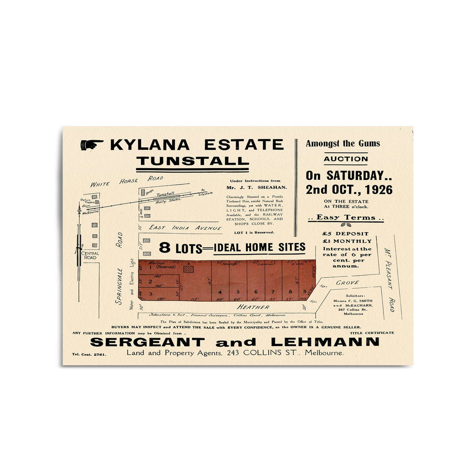 Nunawading, Victoria Vintage Maps