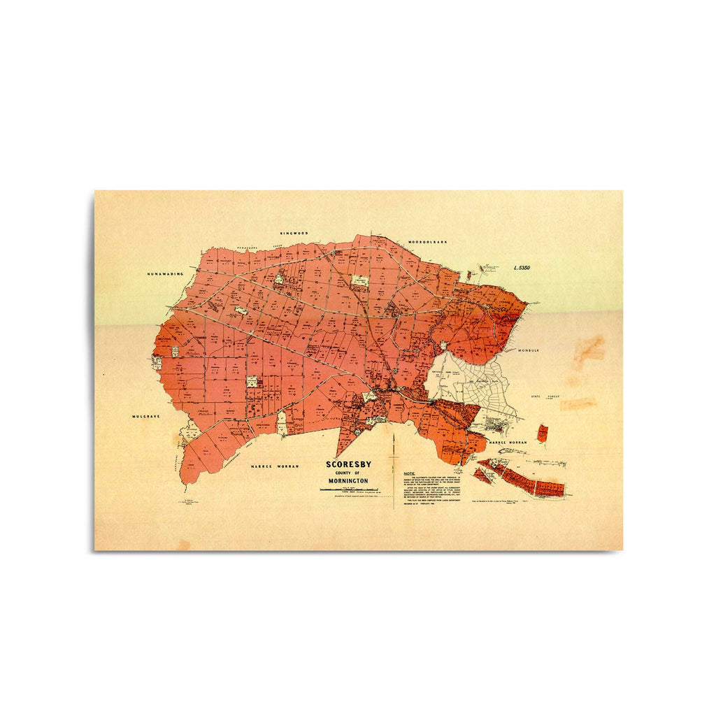 Scoresby, Victoria Vintage Maps