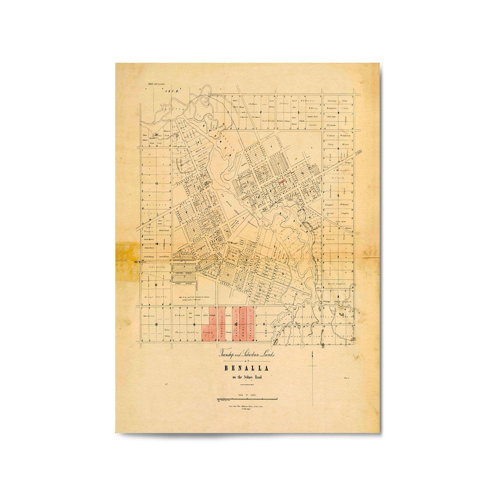 Benalla, Victoria Vintage Maps