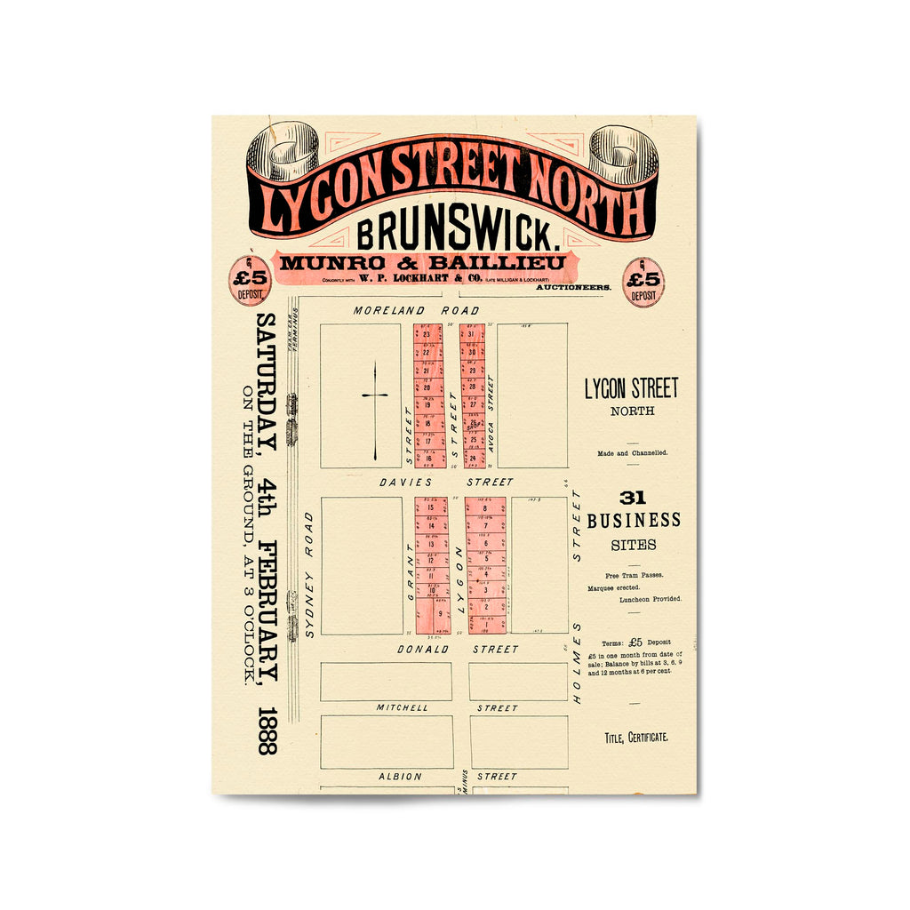 Brunswick, Victoria Vintage Maps