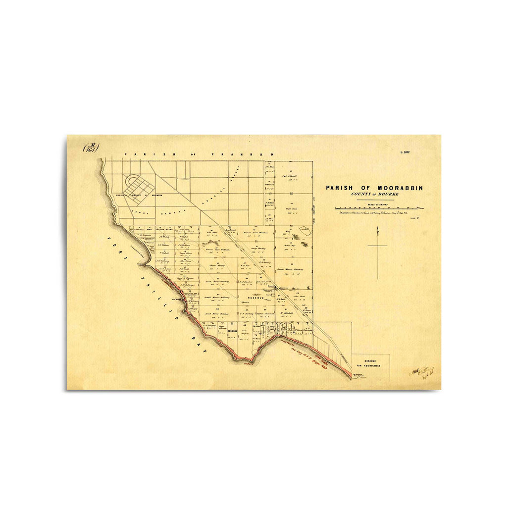 Mentone, Victoria Vintage Maps