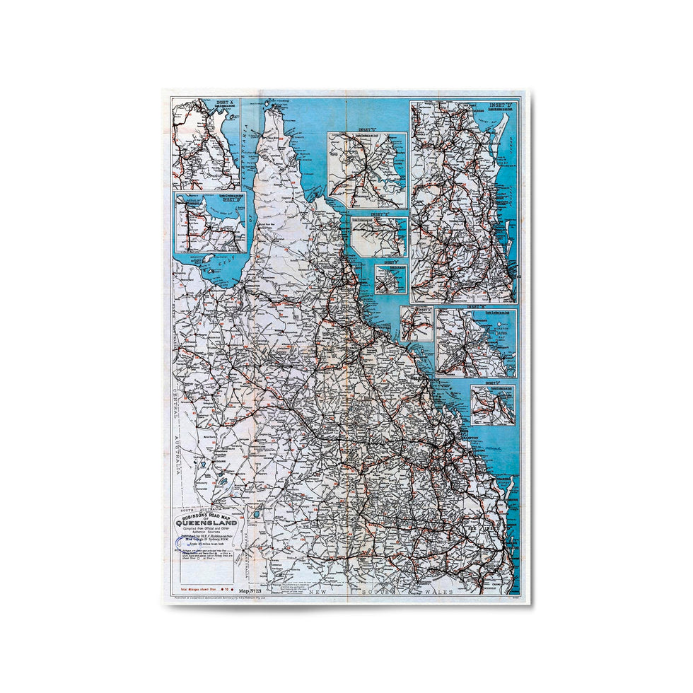 Maps of Queensland – Vintage Maps