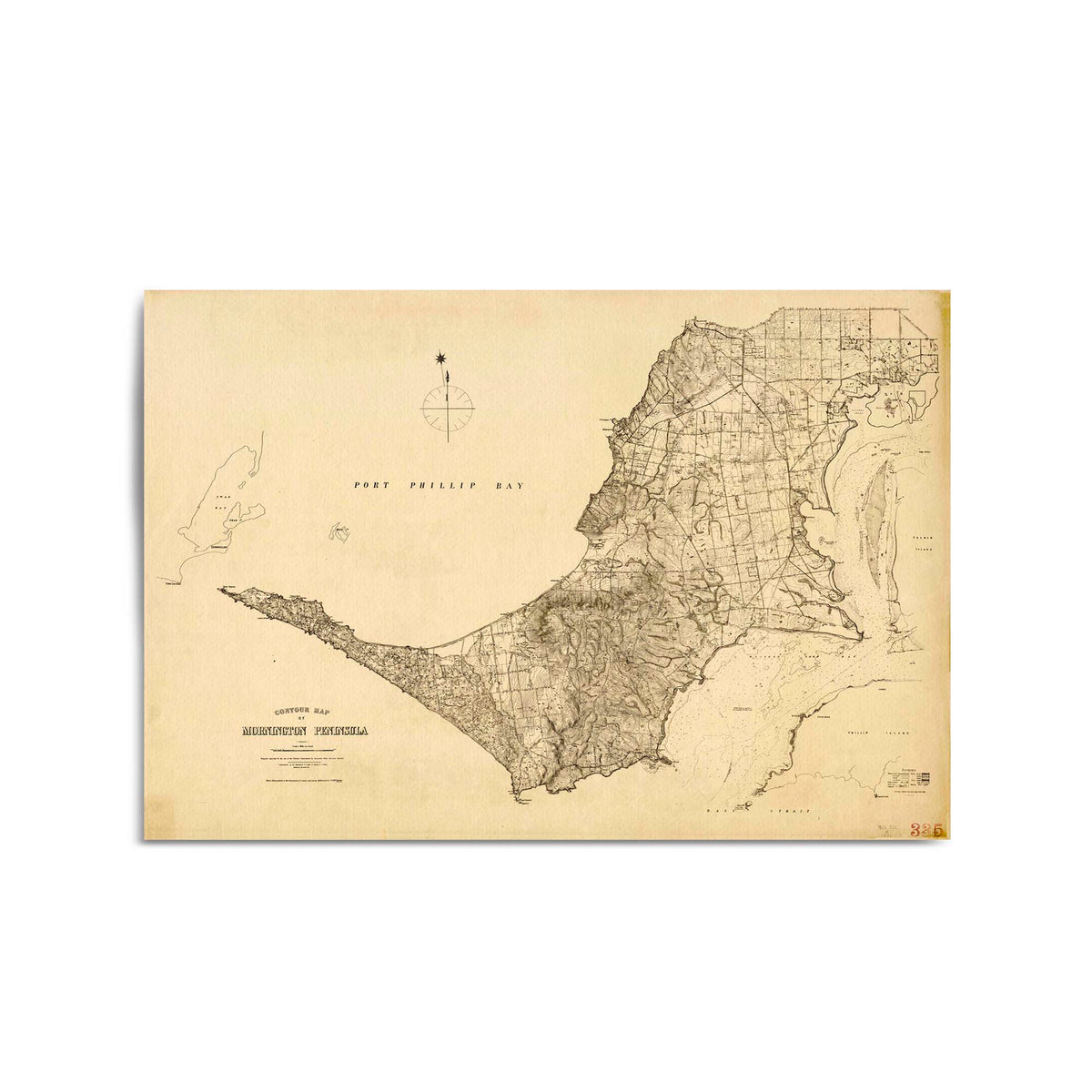1891 Vintage Map of Mornington Peninsula, Victoria Australia – Vintage Maps