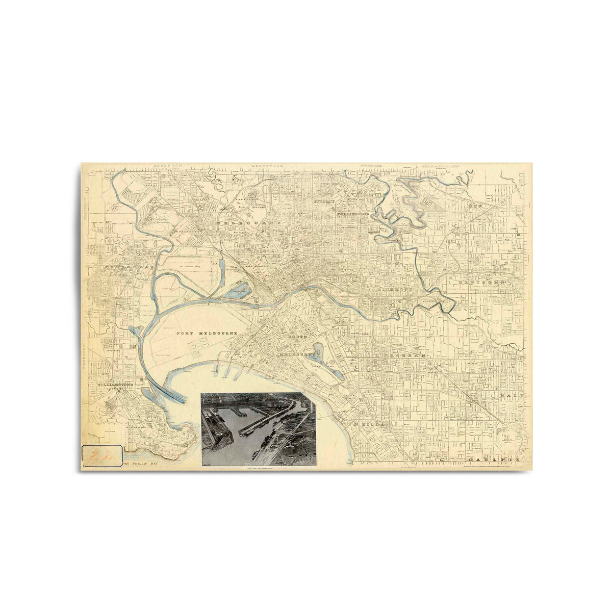 1920 Map of Melbourne and Inner Suburbs – Vintage Maps