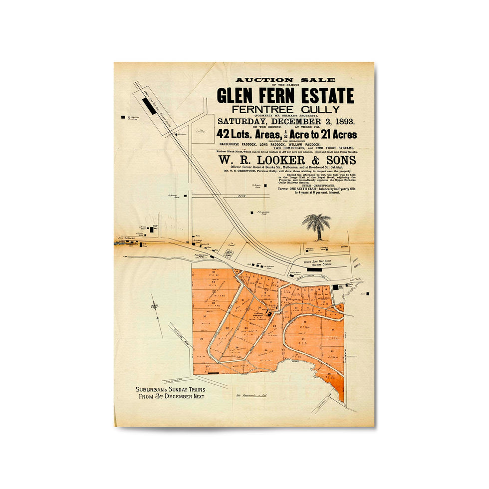 Ferntree Gully, Victoria Vintage Maps