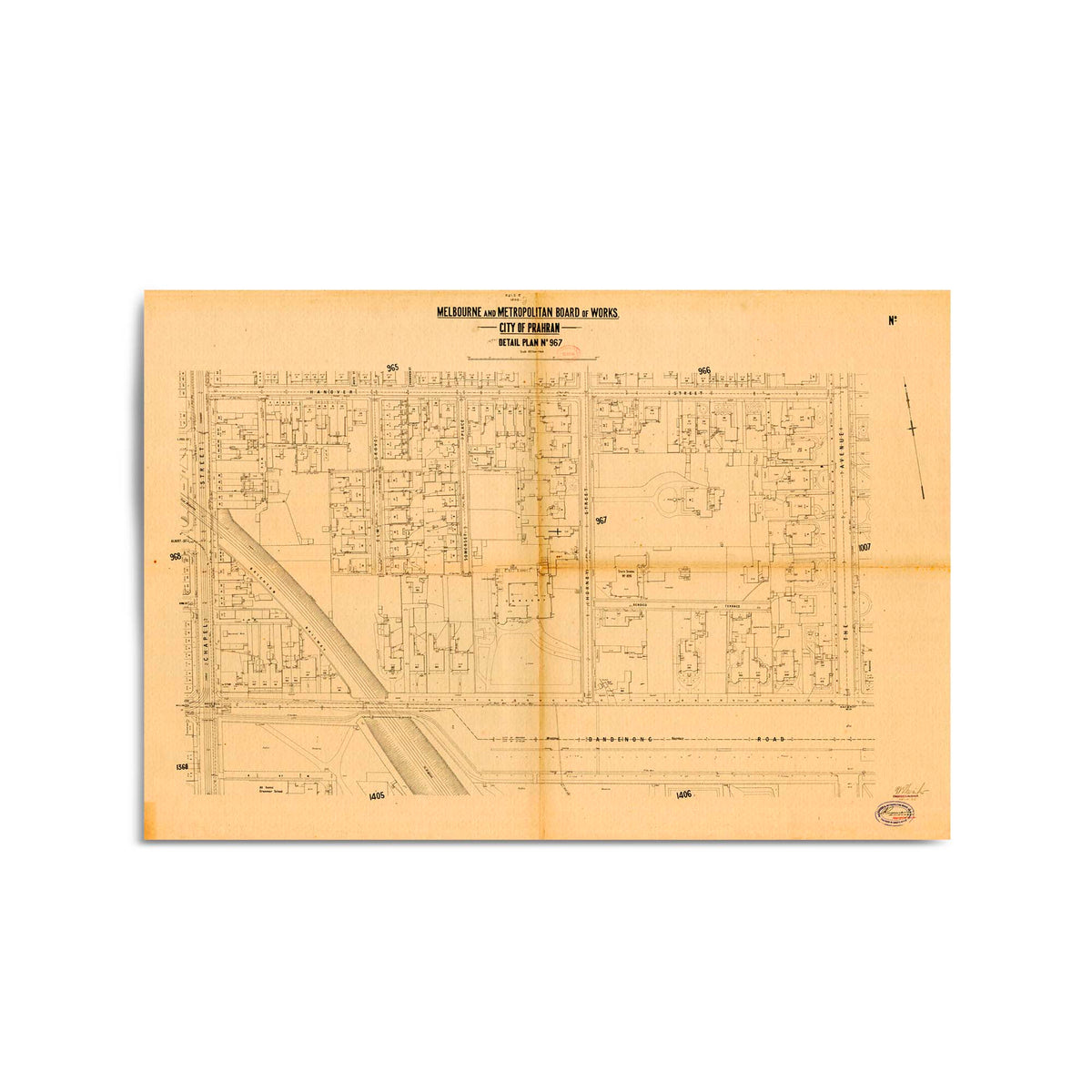 1896 Vintage Map of Windsor, Victoria Australia – Vintage Maps