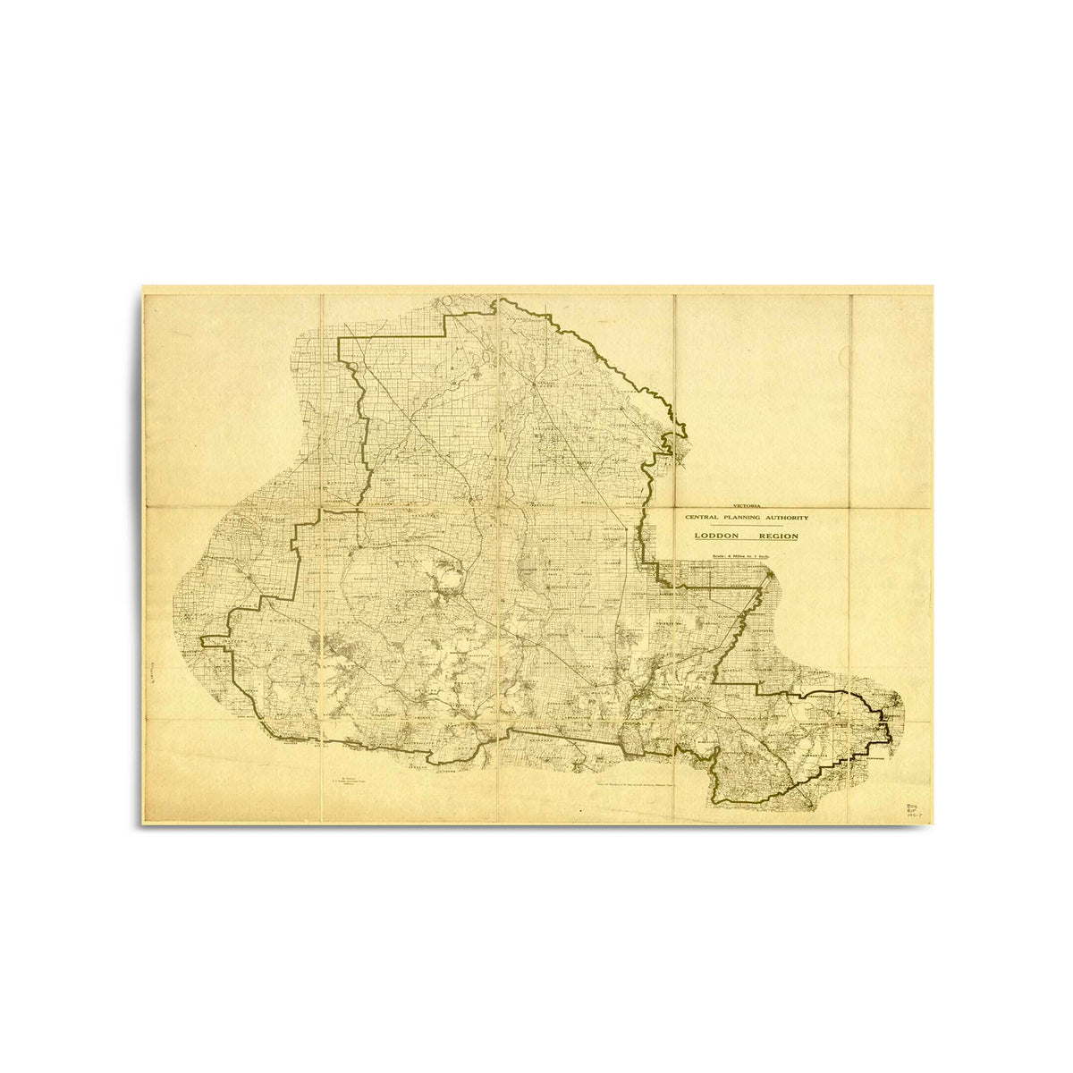 1950s Map of the Loddon Region, Victoria – Vintage Maps