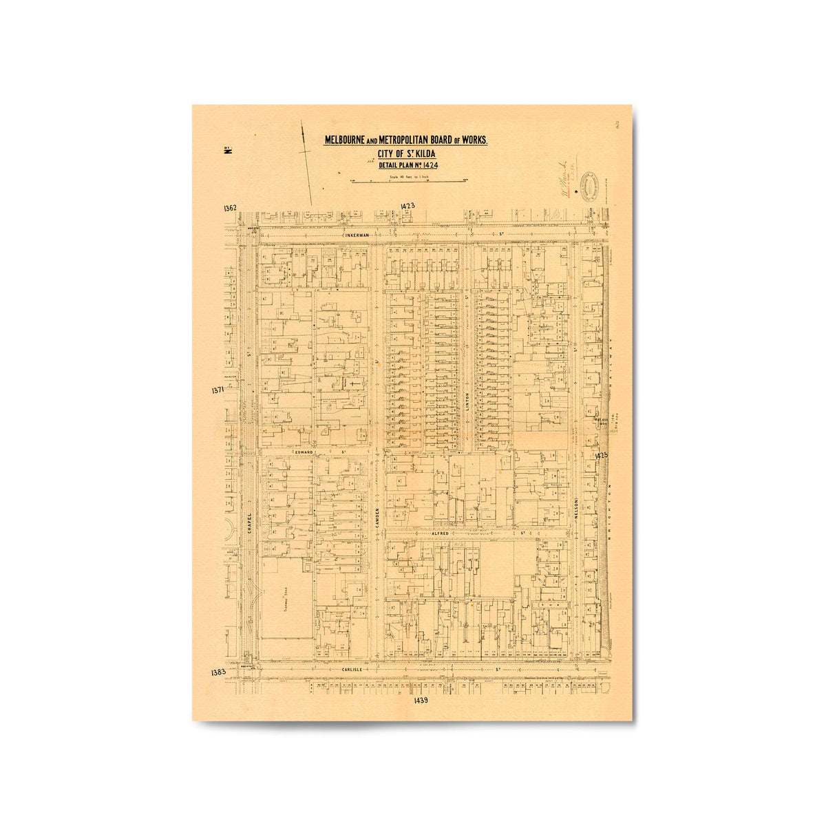 1897 Vintage Map of Balaclava, Victoria Australia – Vintage Maps