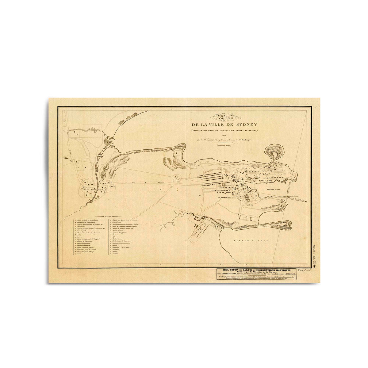 1802 Map of Sydney, New South Wales – Vintage Maps