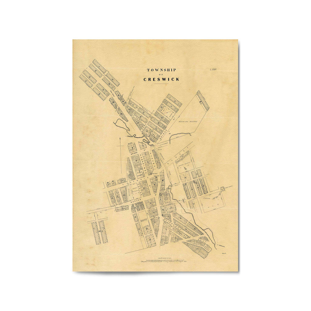 Creswick, Victoria Vintage Maps