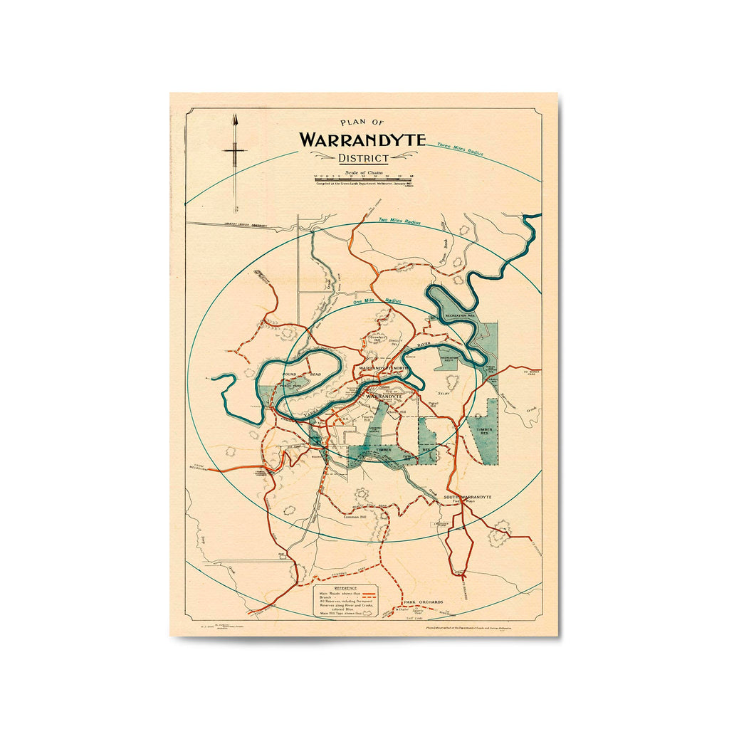 Warrandyte, Victoria Vintage Maps