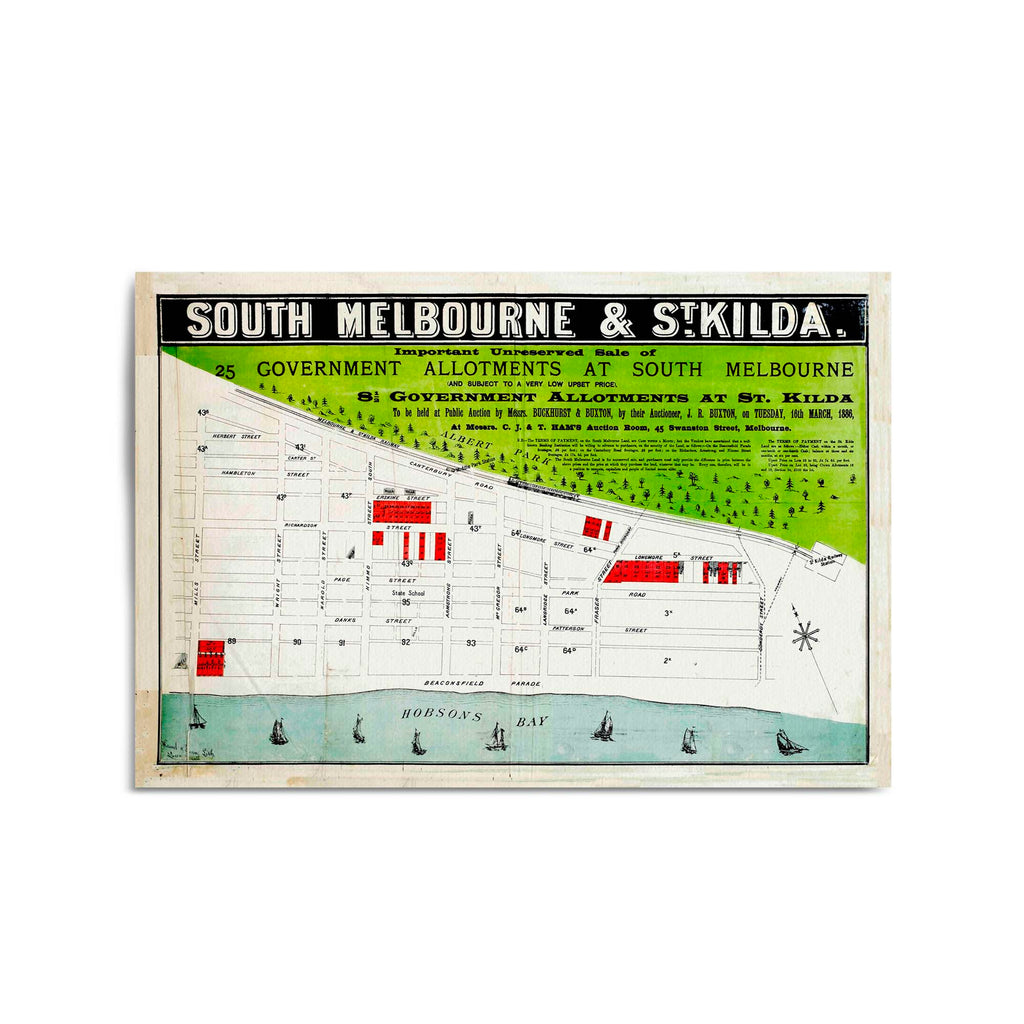 Middle Park, Victoria Vintage Maps