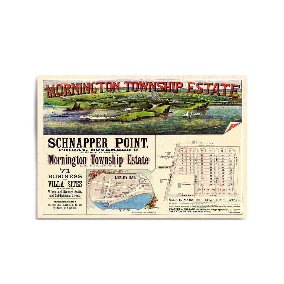 Mornington, Victoria Vintage Maps