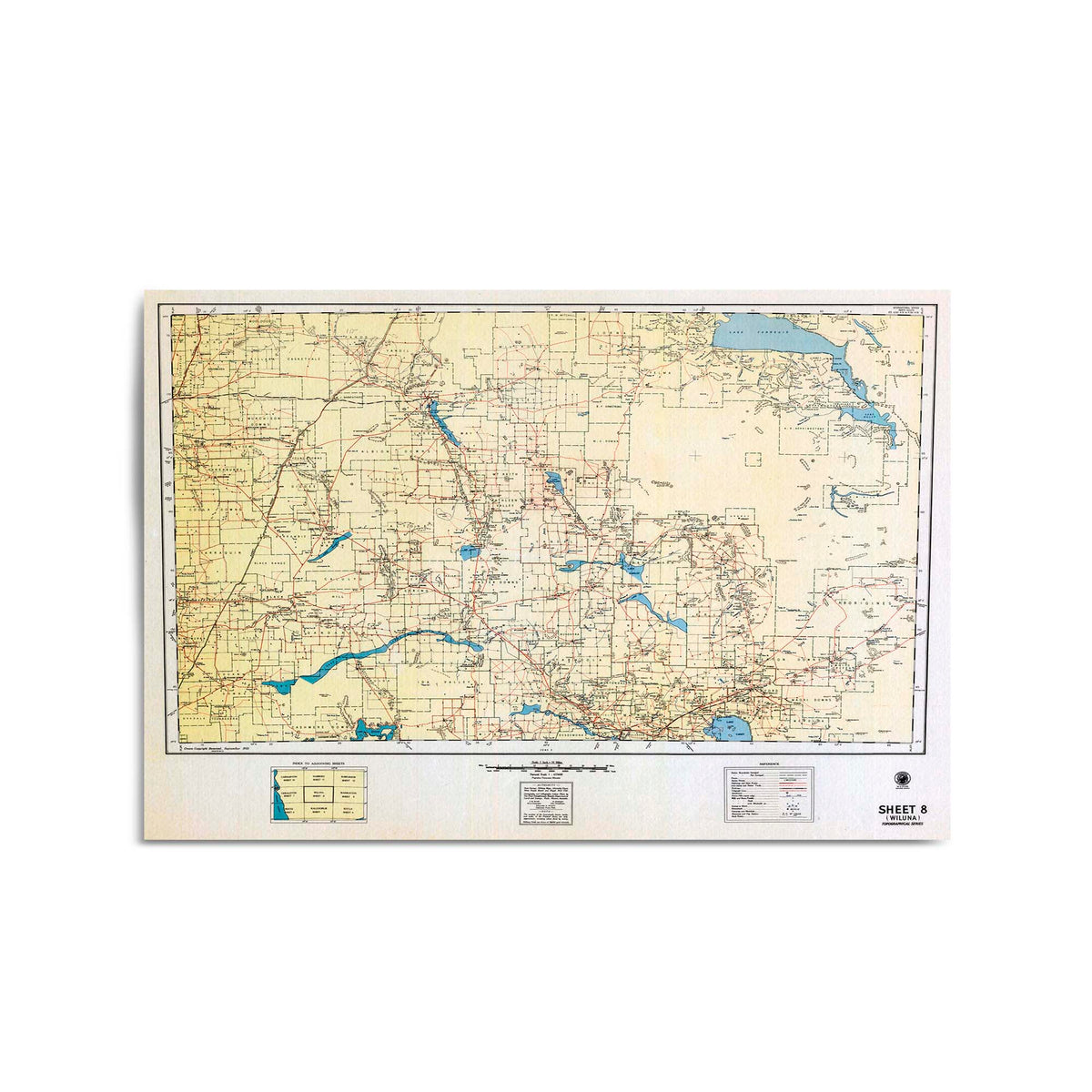 1953 Map of Wiluna & Surrounds, Western Australia – Vintage Maps