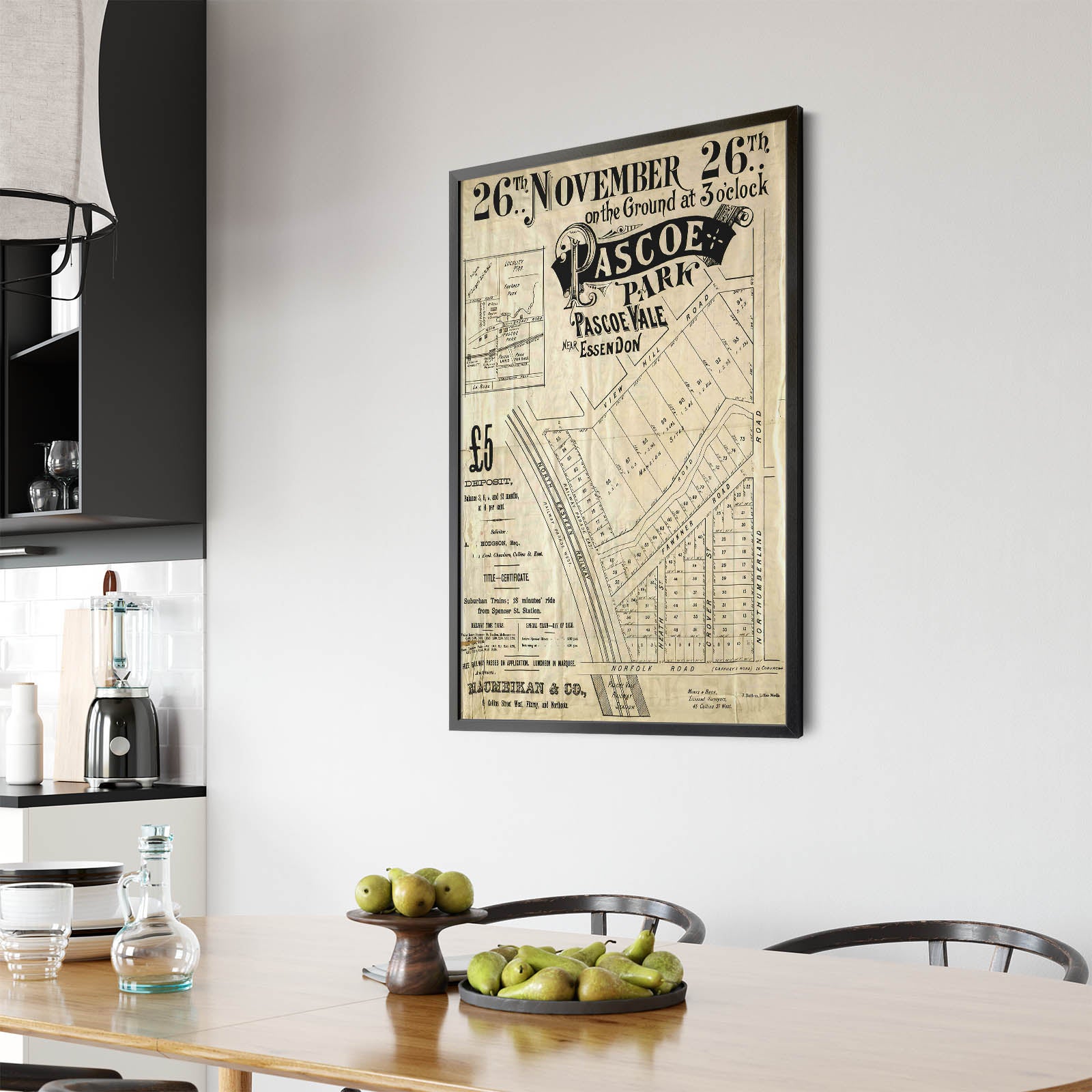 Pascoe Vale, Victoria Australia Vintage Map #1 (1888?) – Vintage Maps