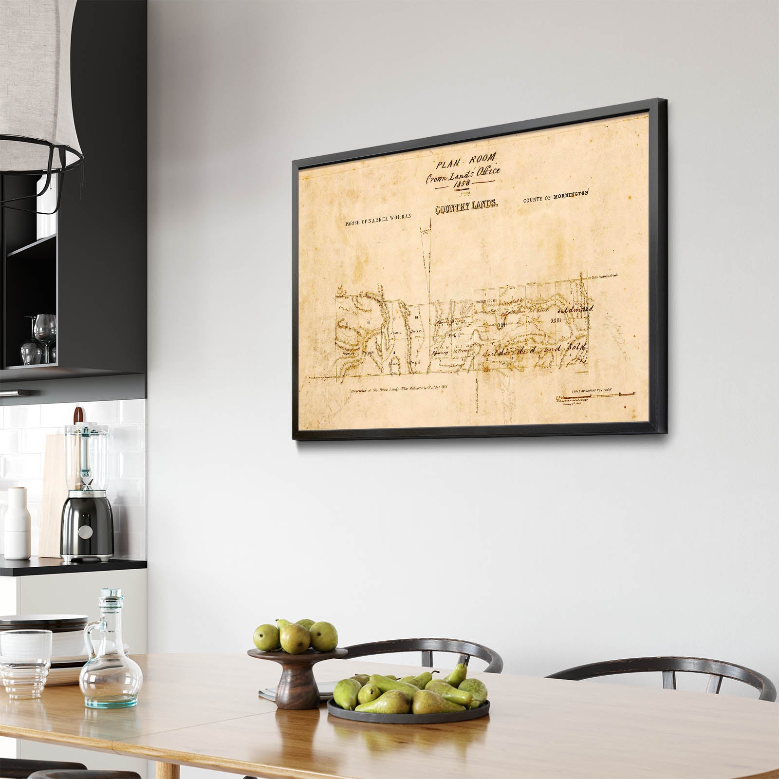 Narre Warren, Victoria Australia Vintage Map #1 (1858) – Vintage Maps