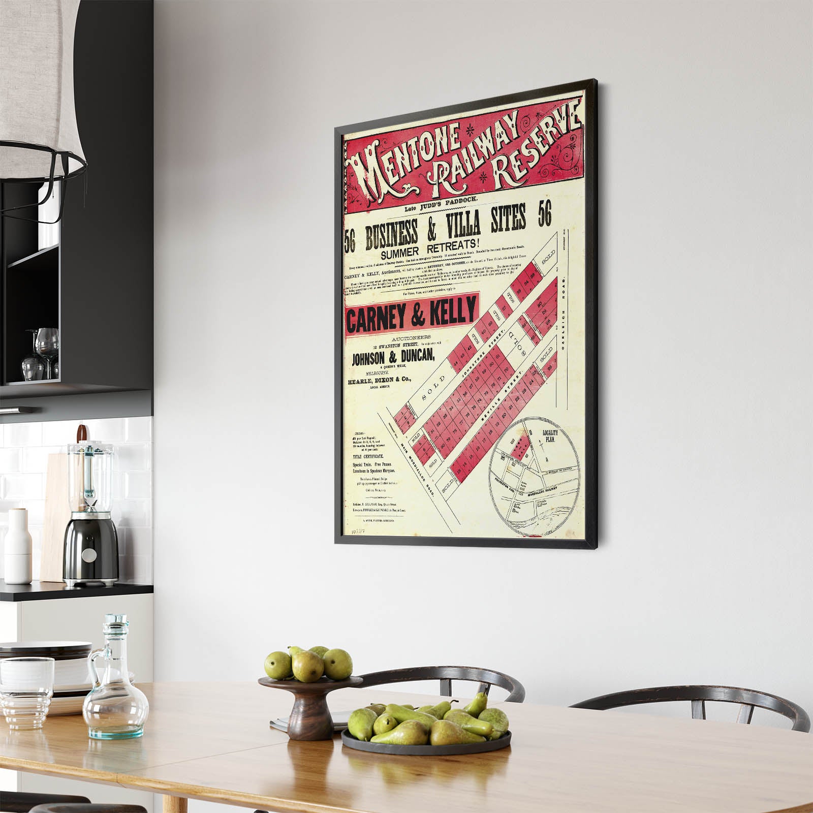 Mentone, Victoria Australia Vintage Map #1 (18--?) – Vintage Maps